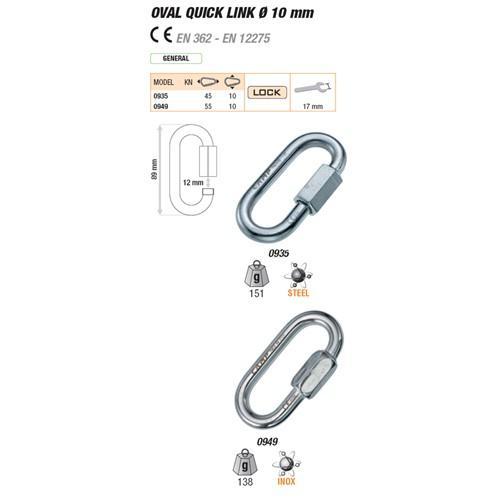 Oval Quick Link 10 mm